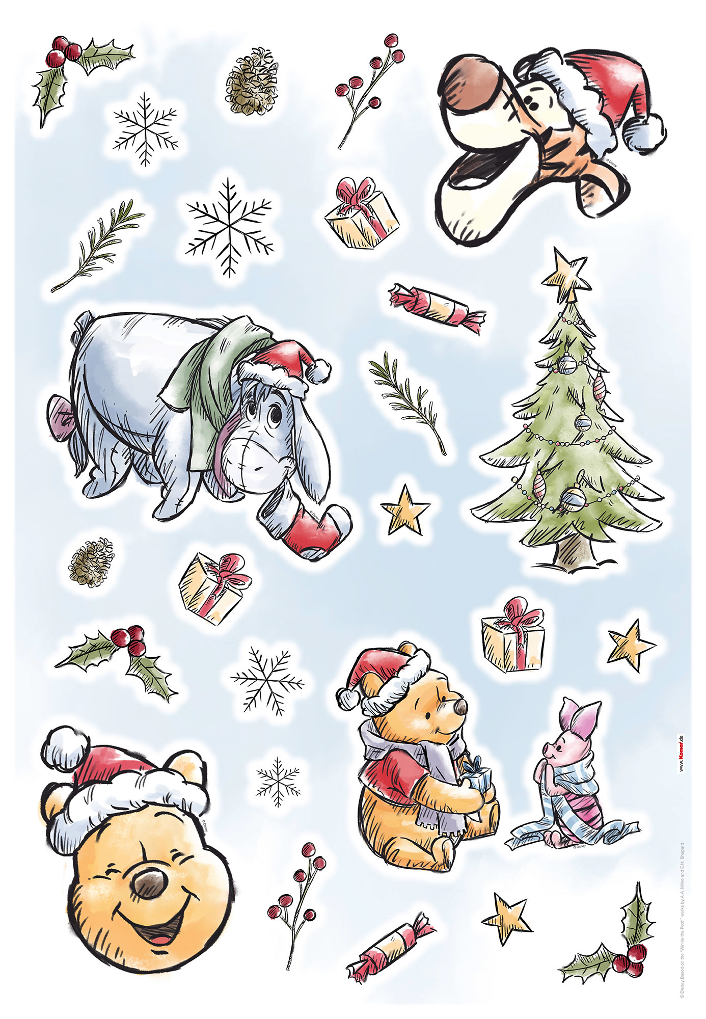 Winnie The Pooh Merry Christmas