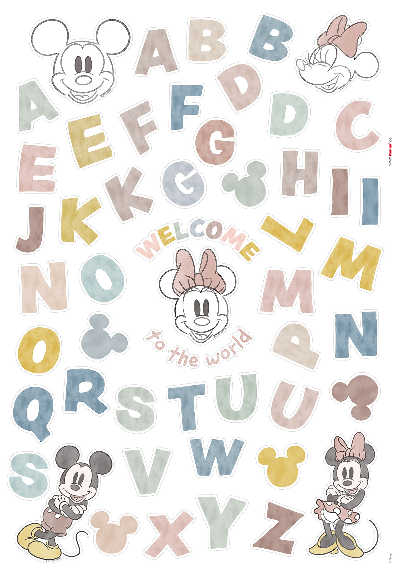 Mickey Mouse Letters Alphabet Mickey And Friends Wooden Alphabet