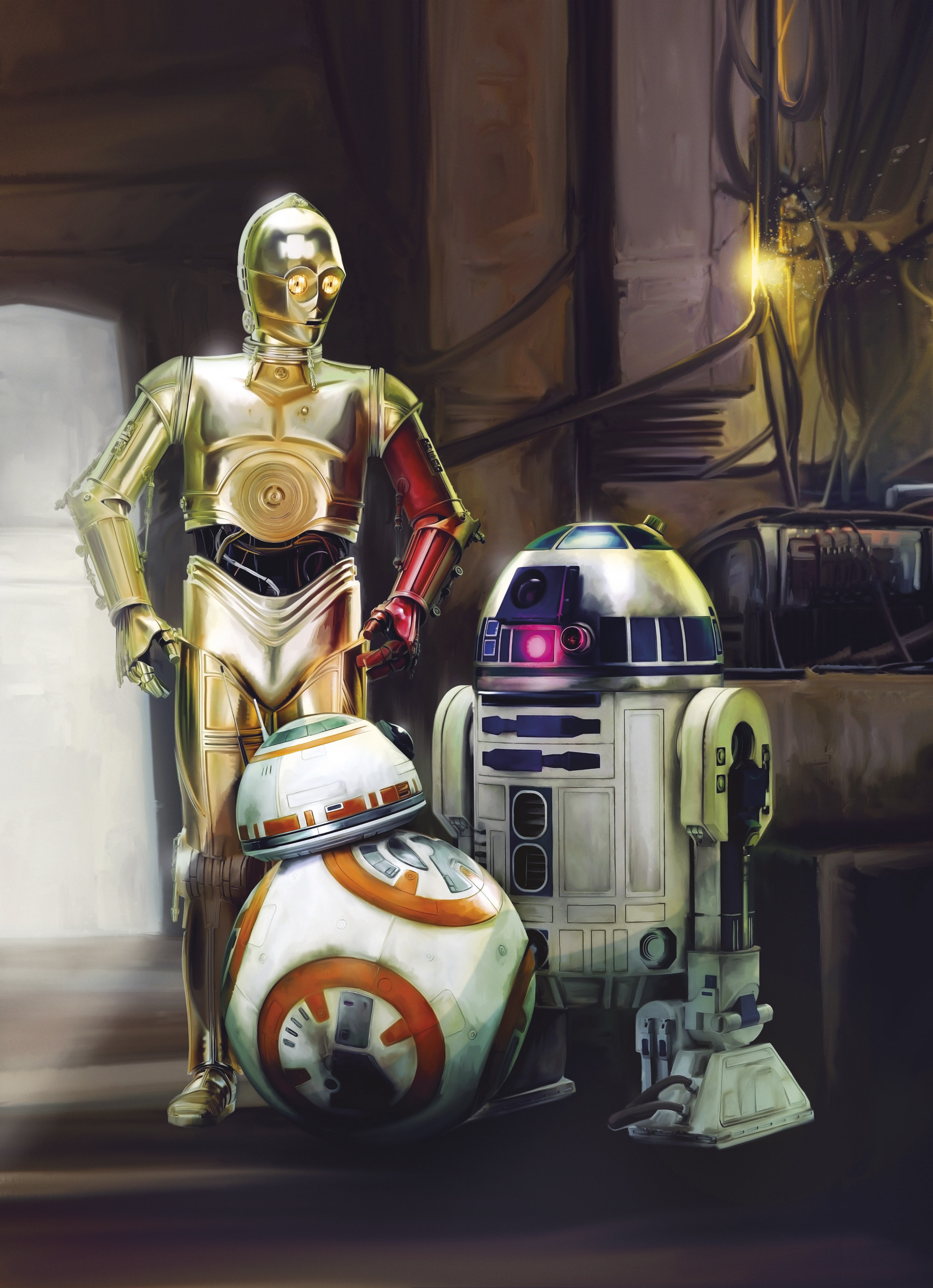 Photomural "Star Wars Three Droids" from Komar | photomural.com