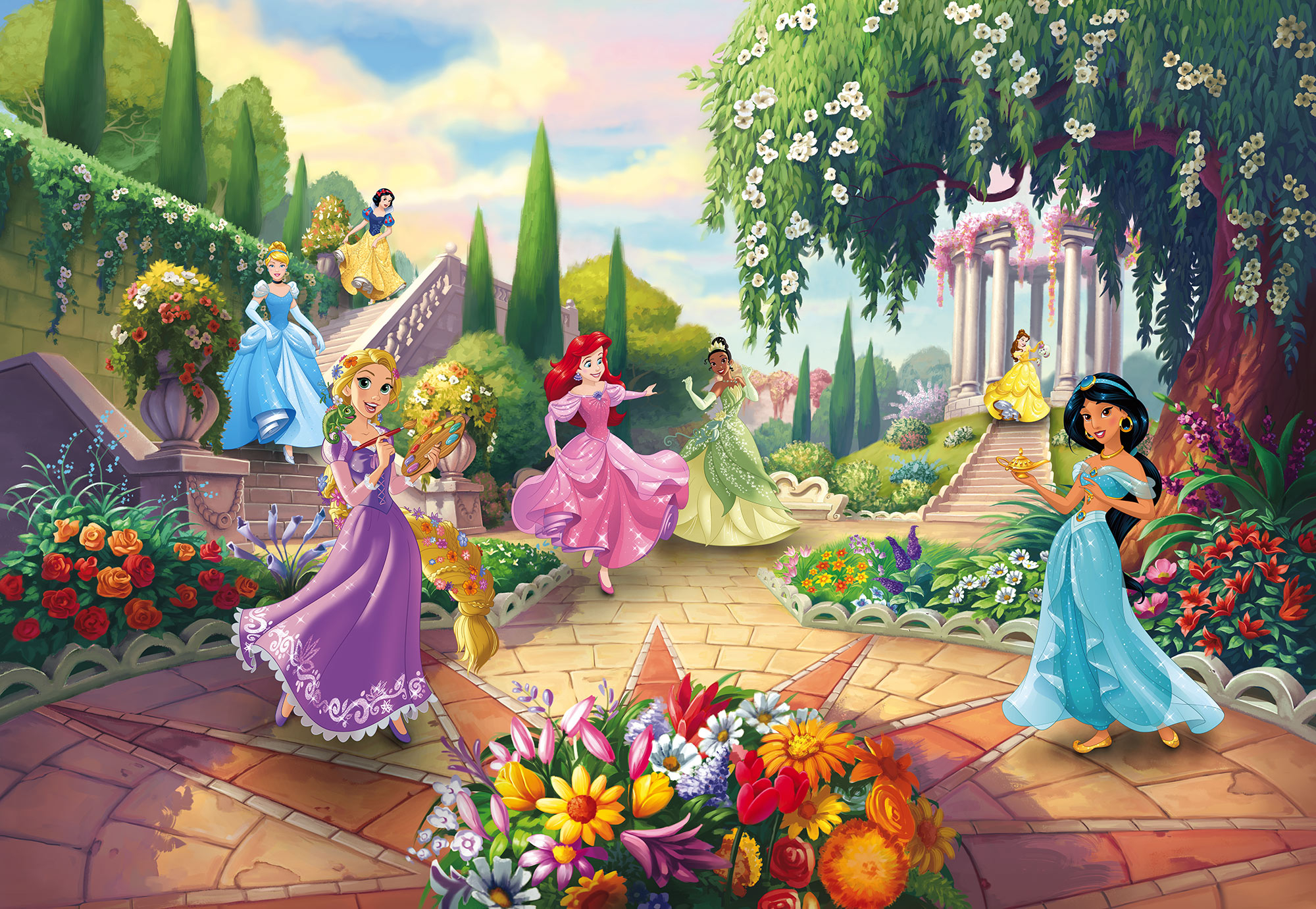 Photomural "Disney Princess Park" ( 8-4109) from Disney | photomural.com