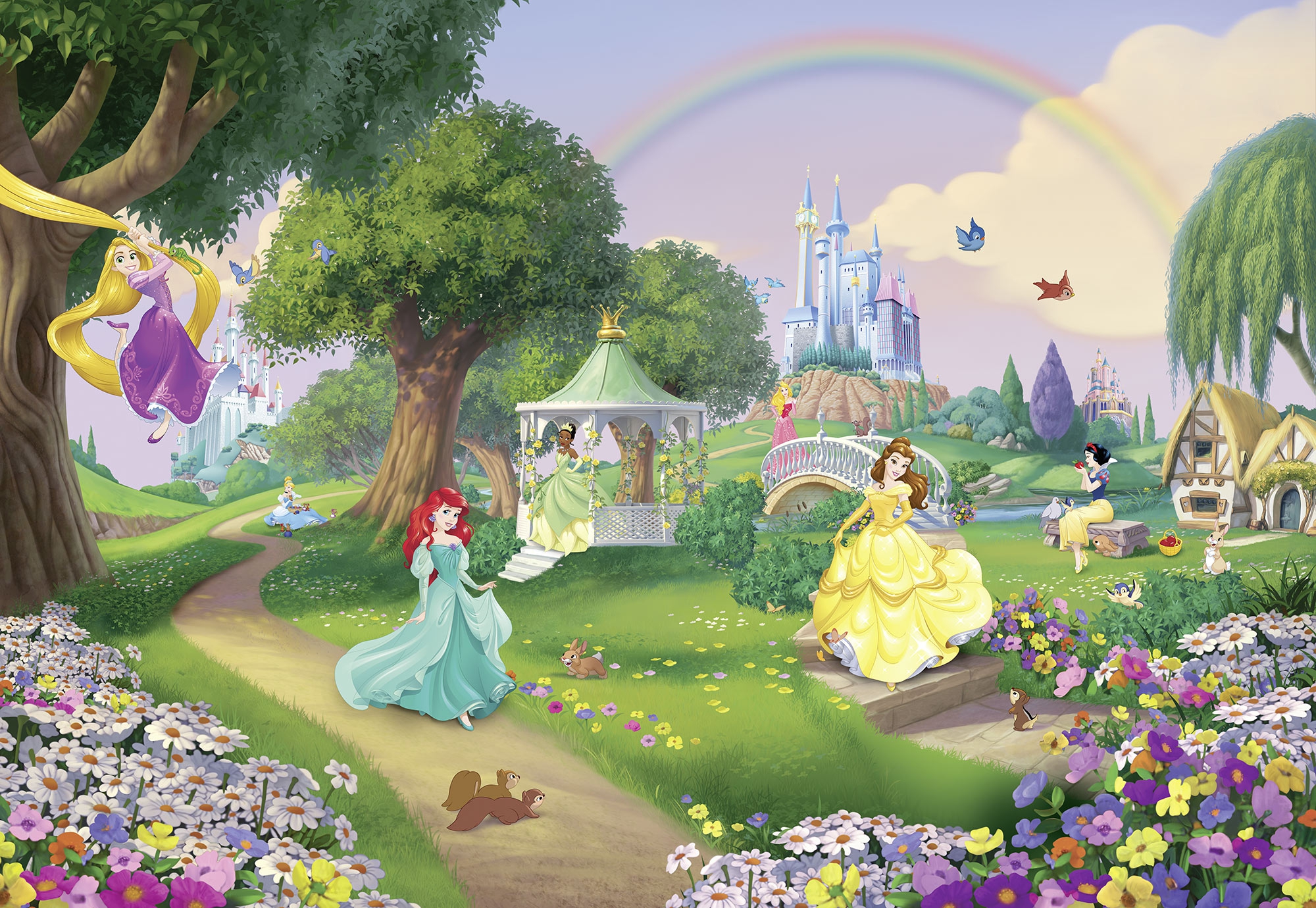 Photomural "Princess Rainbow" from Disney | photomural.com
