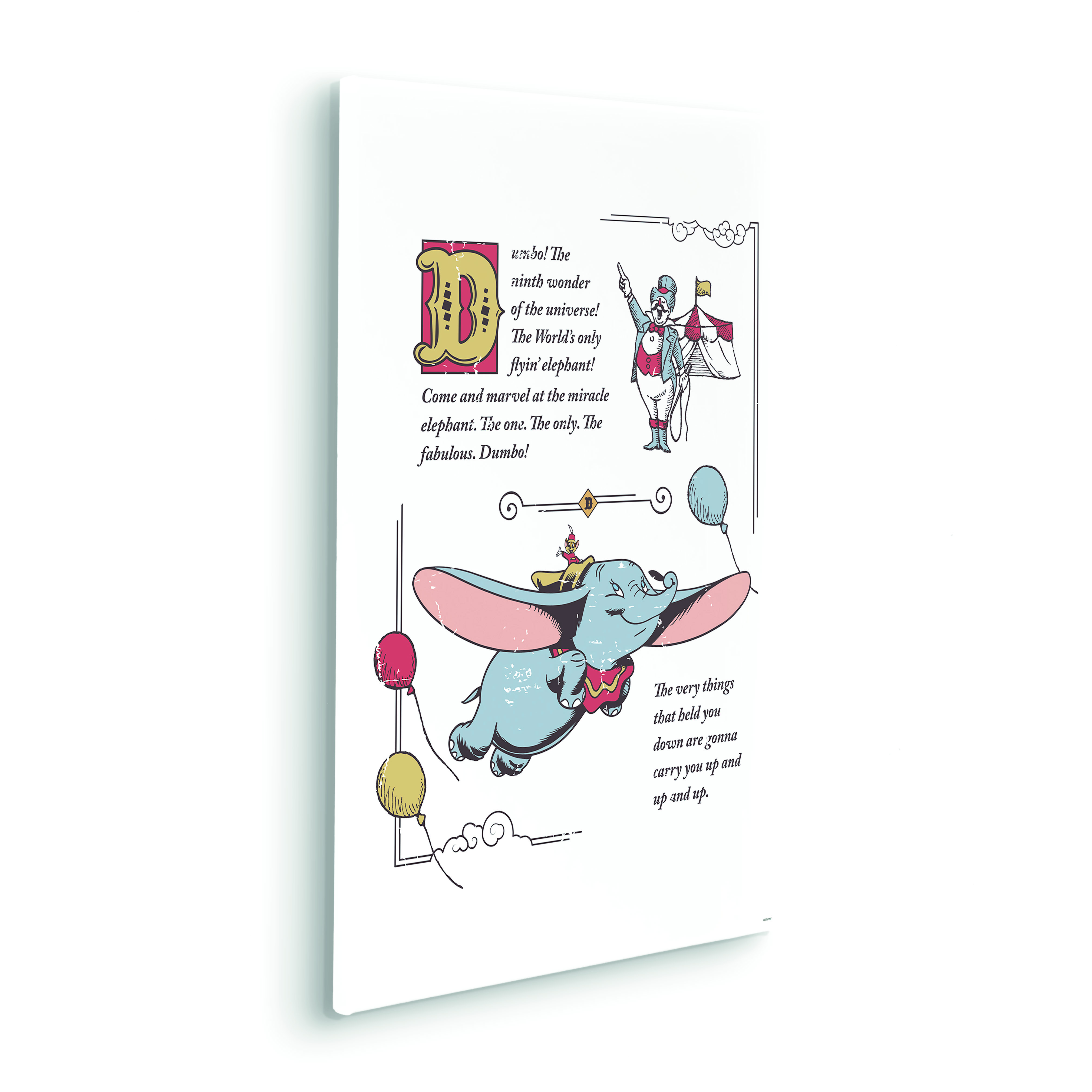 Canvas print "Dumbo the Flying Elephant" by Komar® I only 25.24