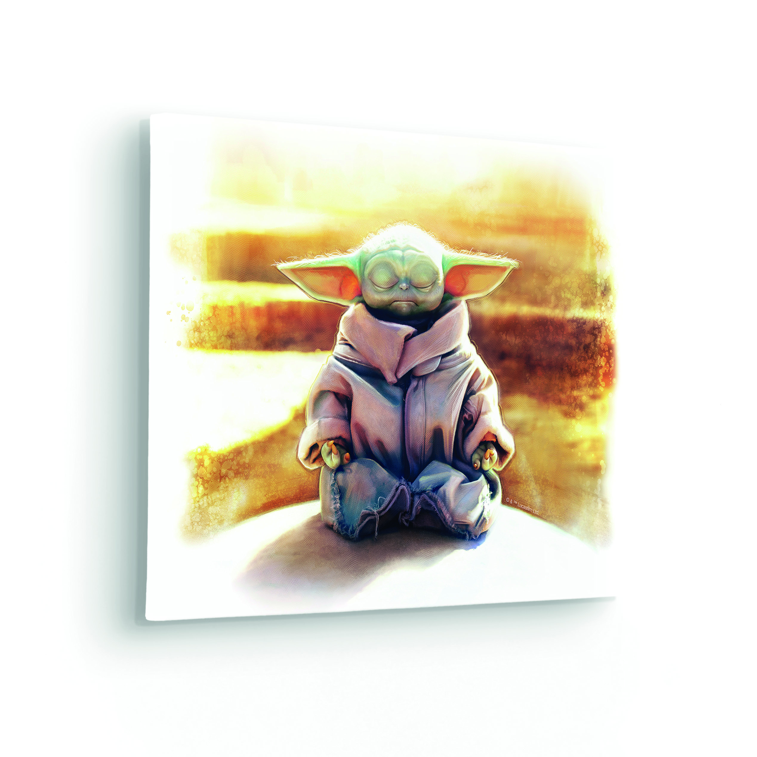 Canvas print "The Mandalorian - Grogu Meditation King" by Komar® I only ...