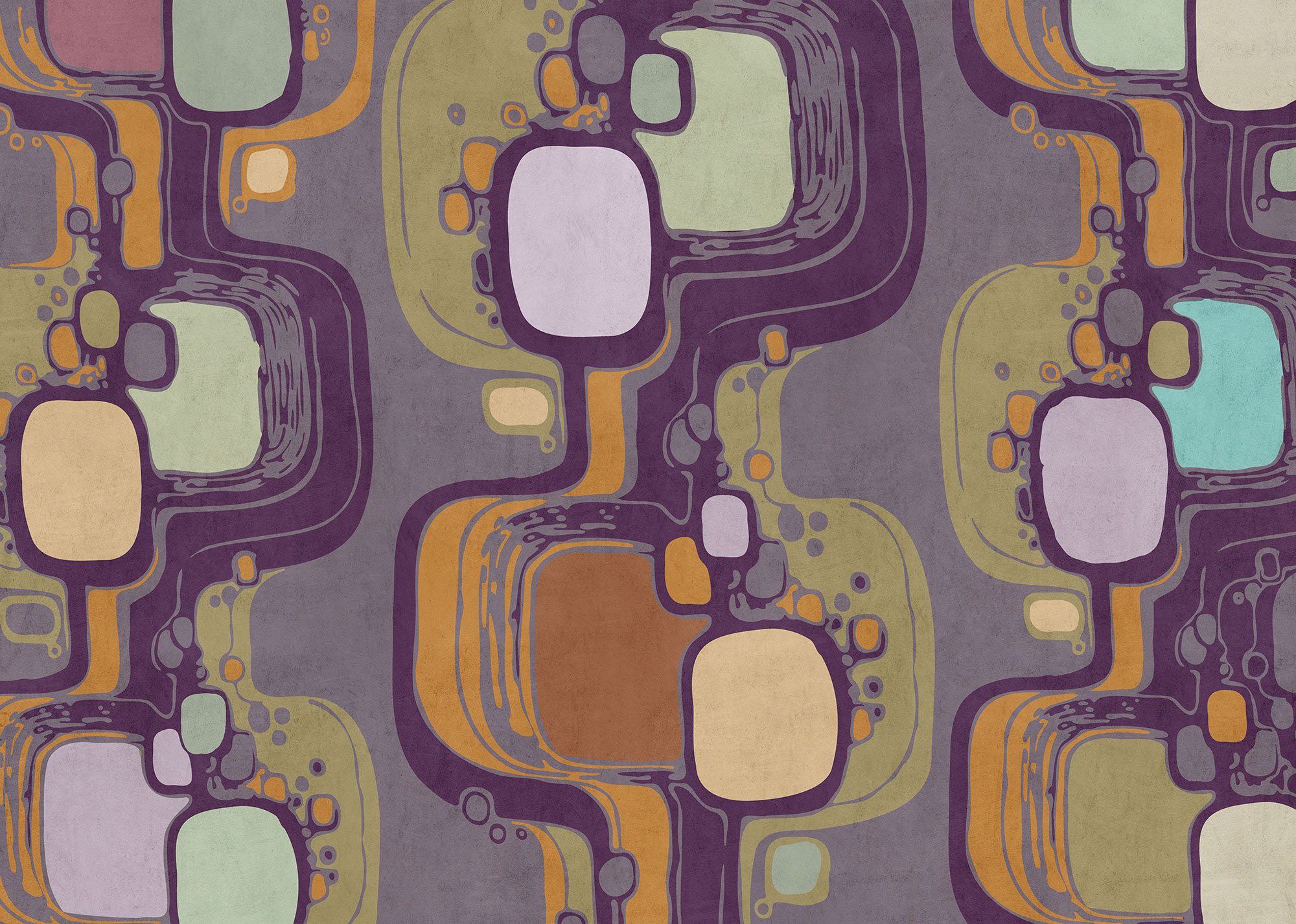 Masterpiece - Mid-Century Abstract Mural | Photomural.com