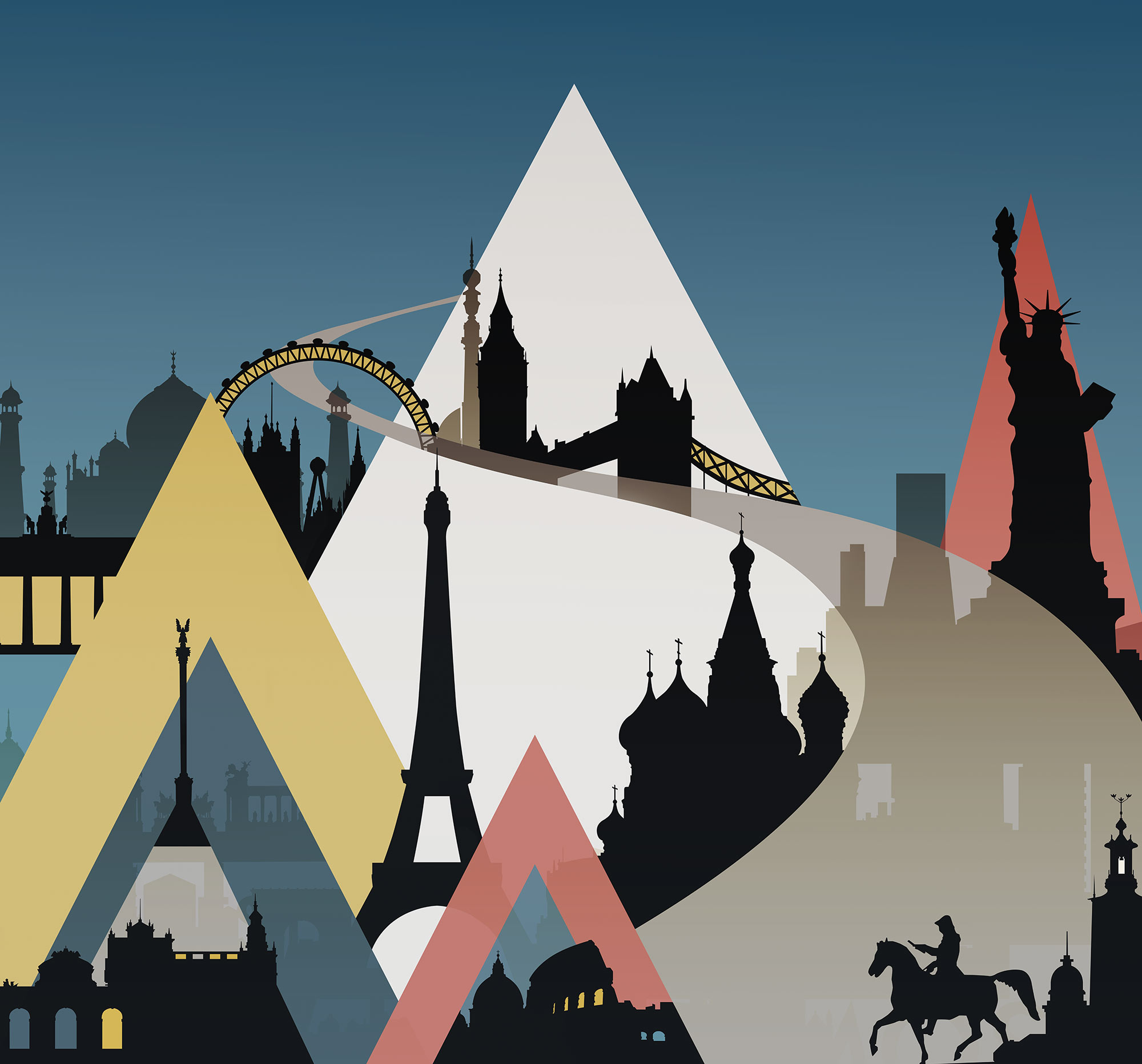 Sightseeing - Travel Destination Mural | Photomural.com