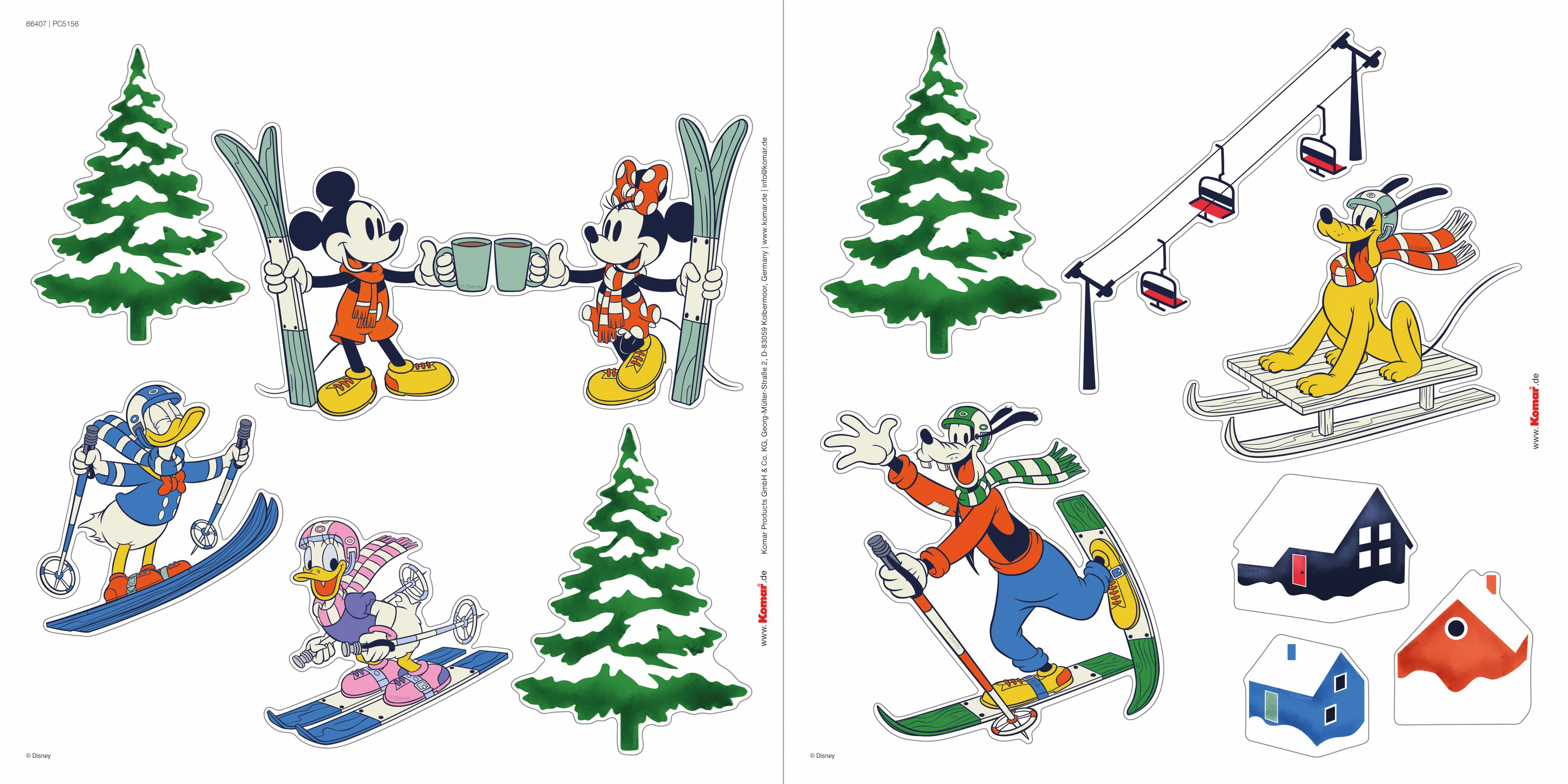 Disney Mickey Mouse Snowland - Winter Fun Stickers | Photomural.com