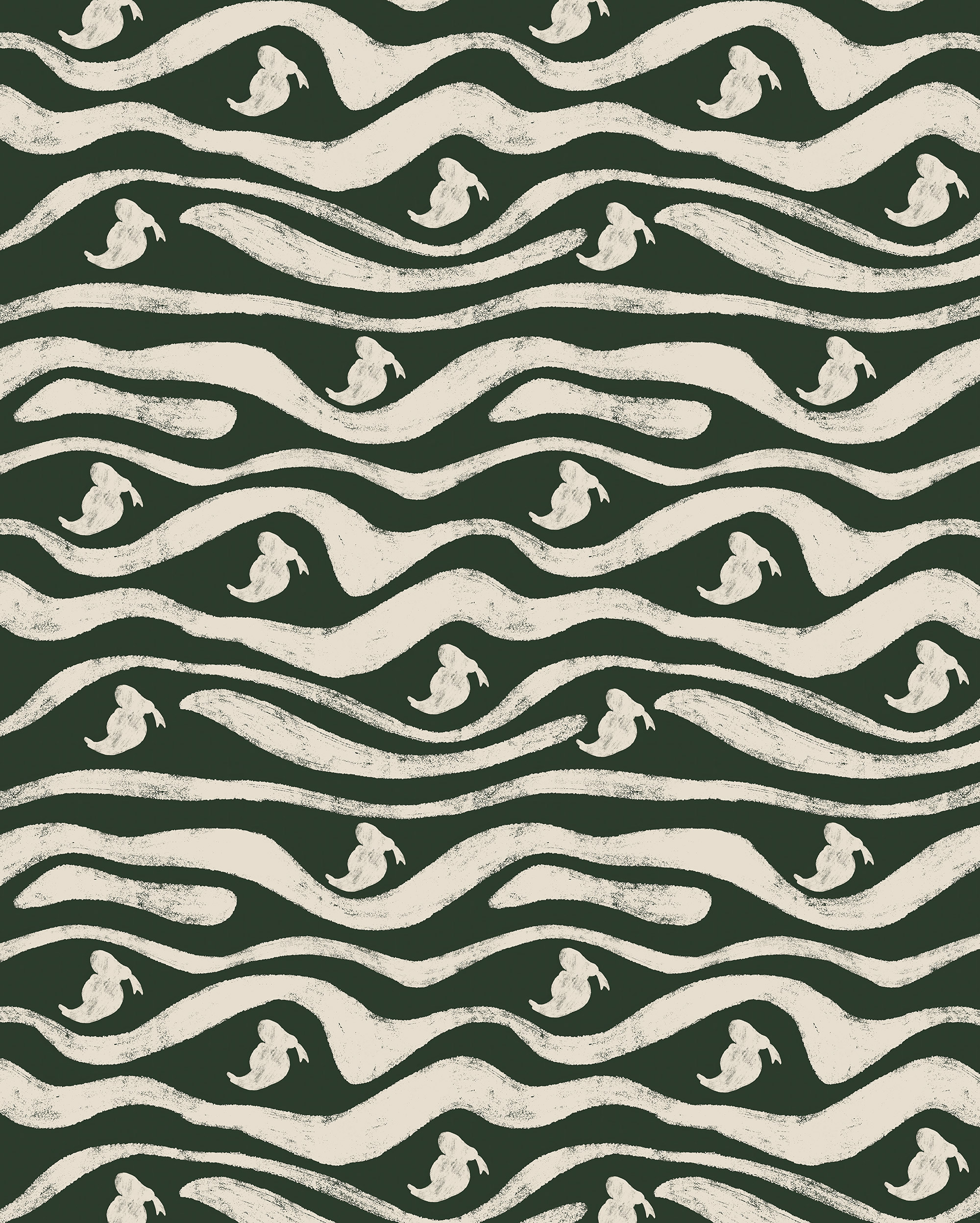 Disney Donald Duck Green Waves - Green Duck Wallpaper | Photomural.com