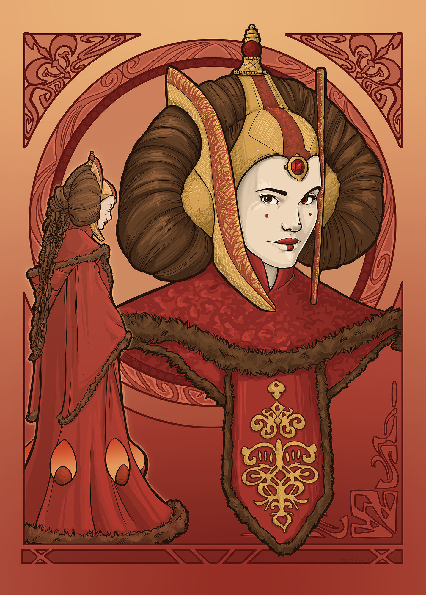 Star Wars Queen Padmé Amidala - Padmé Amidala Wall Art | Photomural.com