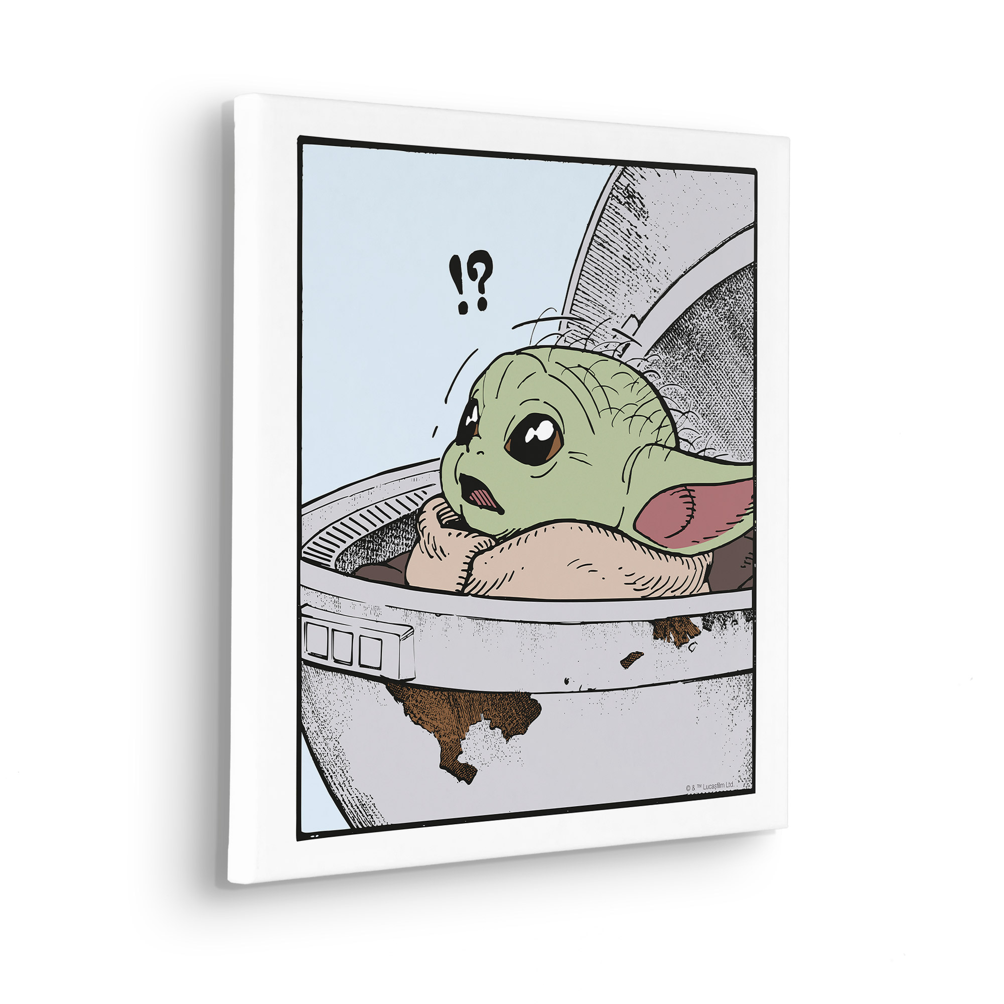 Star Wars The Mandalorian Grogu Shocked - Star Wars Grogu Art ...