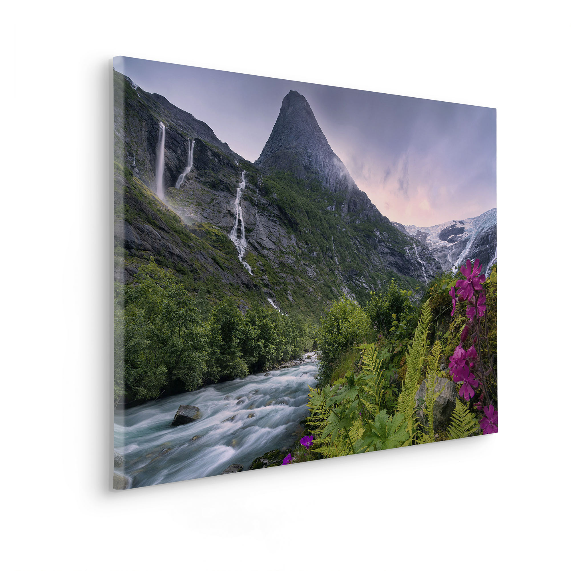 Scandinavian Paradise - Scenic Nature Canvas | Photomural.com