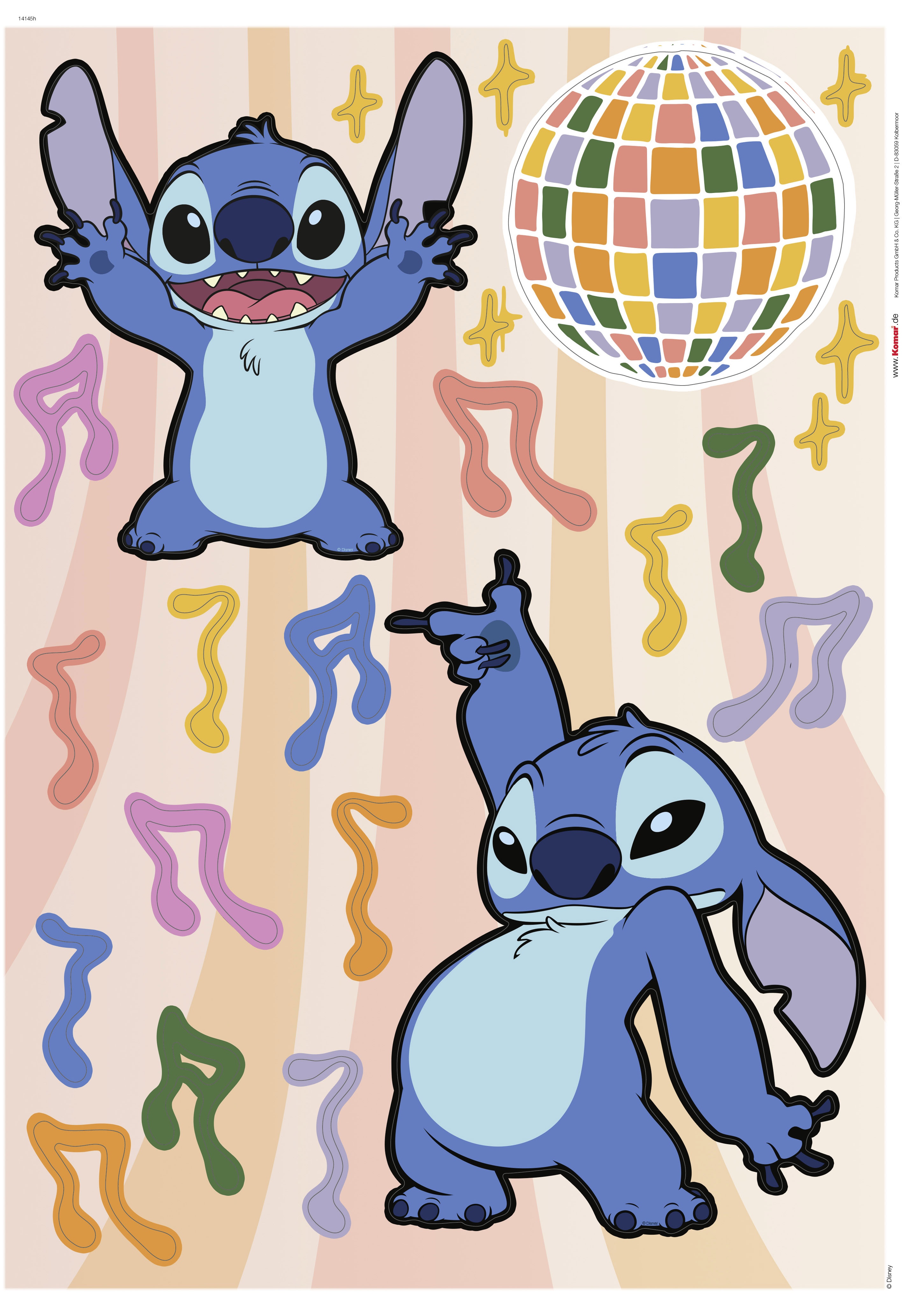 Stitch Music - Lilo Stitch Wall Decor | Photomural.com
