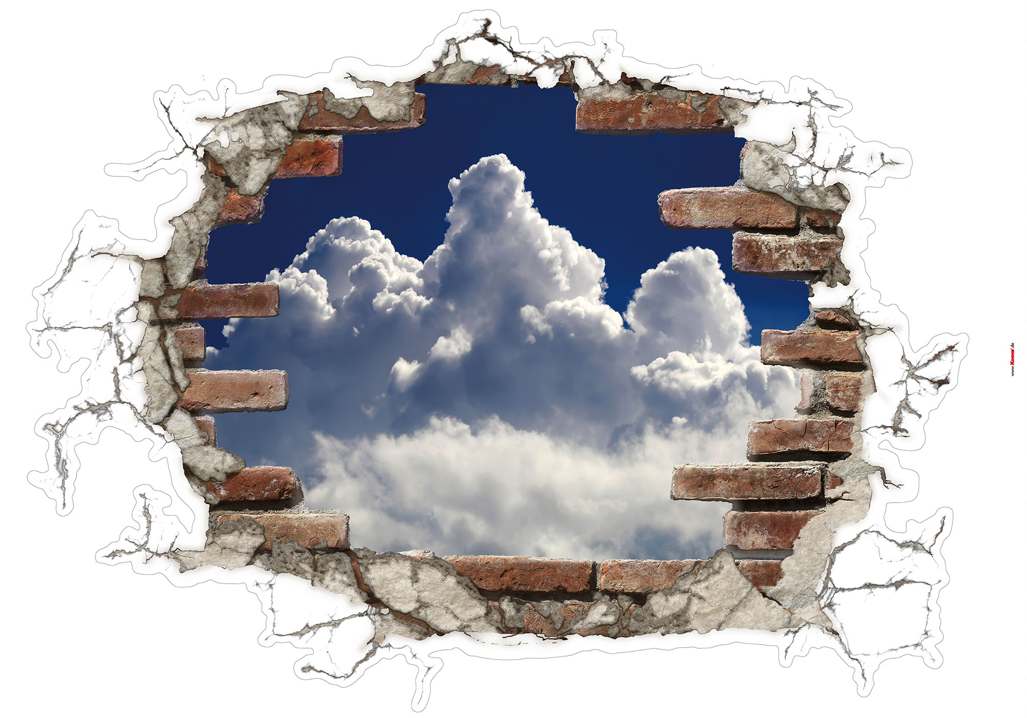 Wall tattoo "Break out Clouds" from Komar | photomural.com