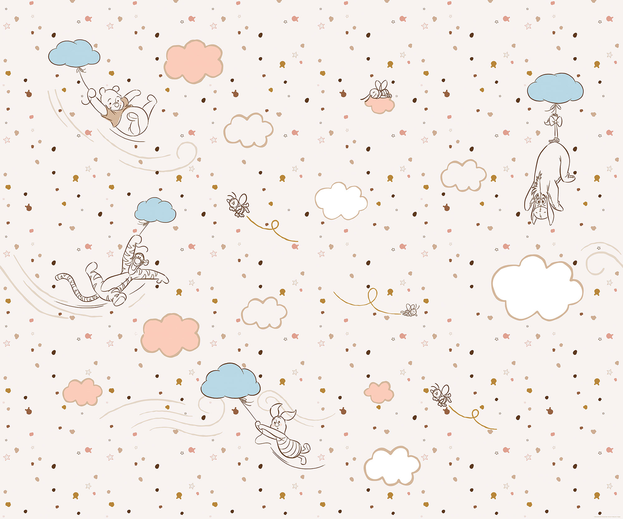 Photomurals | Digital print photomural "Winnie the Pooh - Wind Dance ...