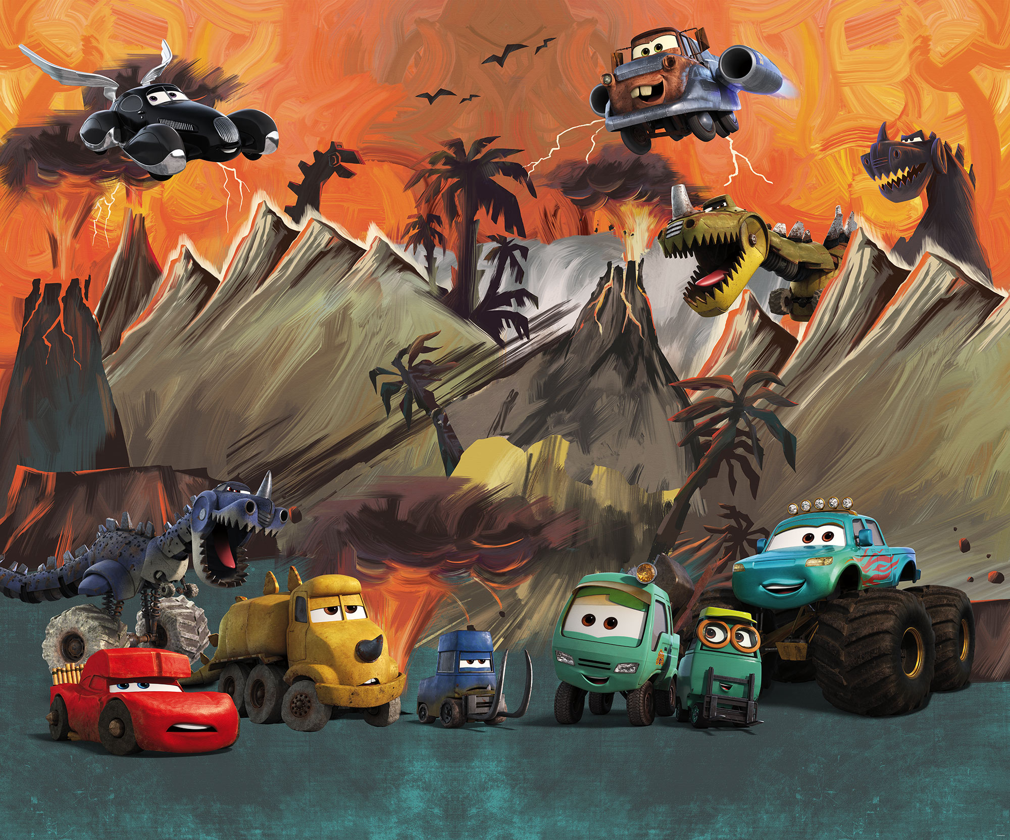 Photomurals | Digital print photomural "Cars Carosaurus" by Komar