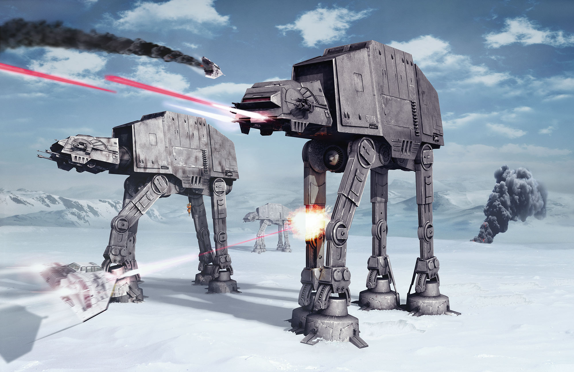 Photomural "Star Wars Battle of Hoth" from Komar | photomural.com